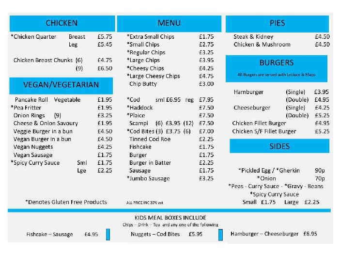 Our Menu :: Vals Place